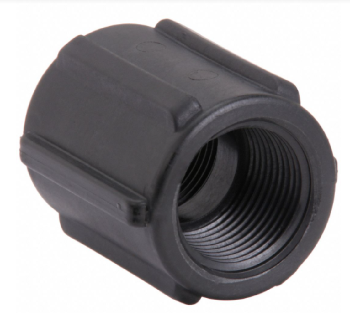 1/2" FPT Black Poly Coupler – goh2o equipment